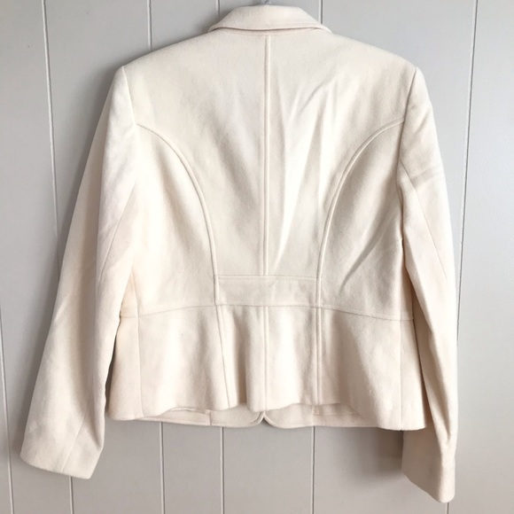 louben | Jackets & Coats | Vtg Louben Wool Cashmere Ivory Cream Blazer ...